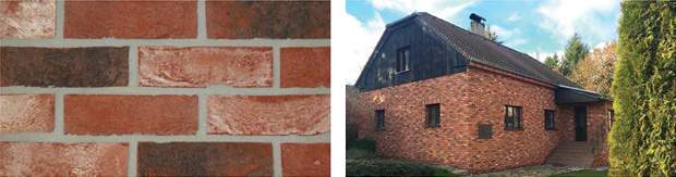 Фотографии фасадов домов c отделкой клинкерной плиткой Terca